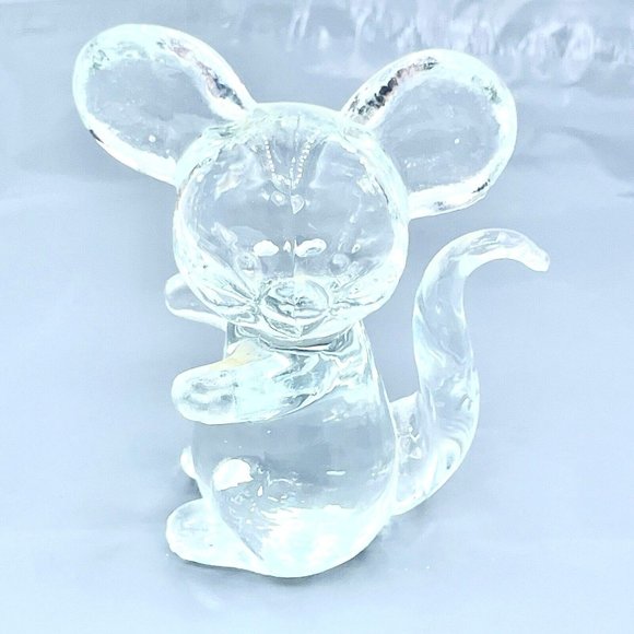 Unmarked | Accents | Vintage Clear Pressed Glass Mouse Paperweight ...